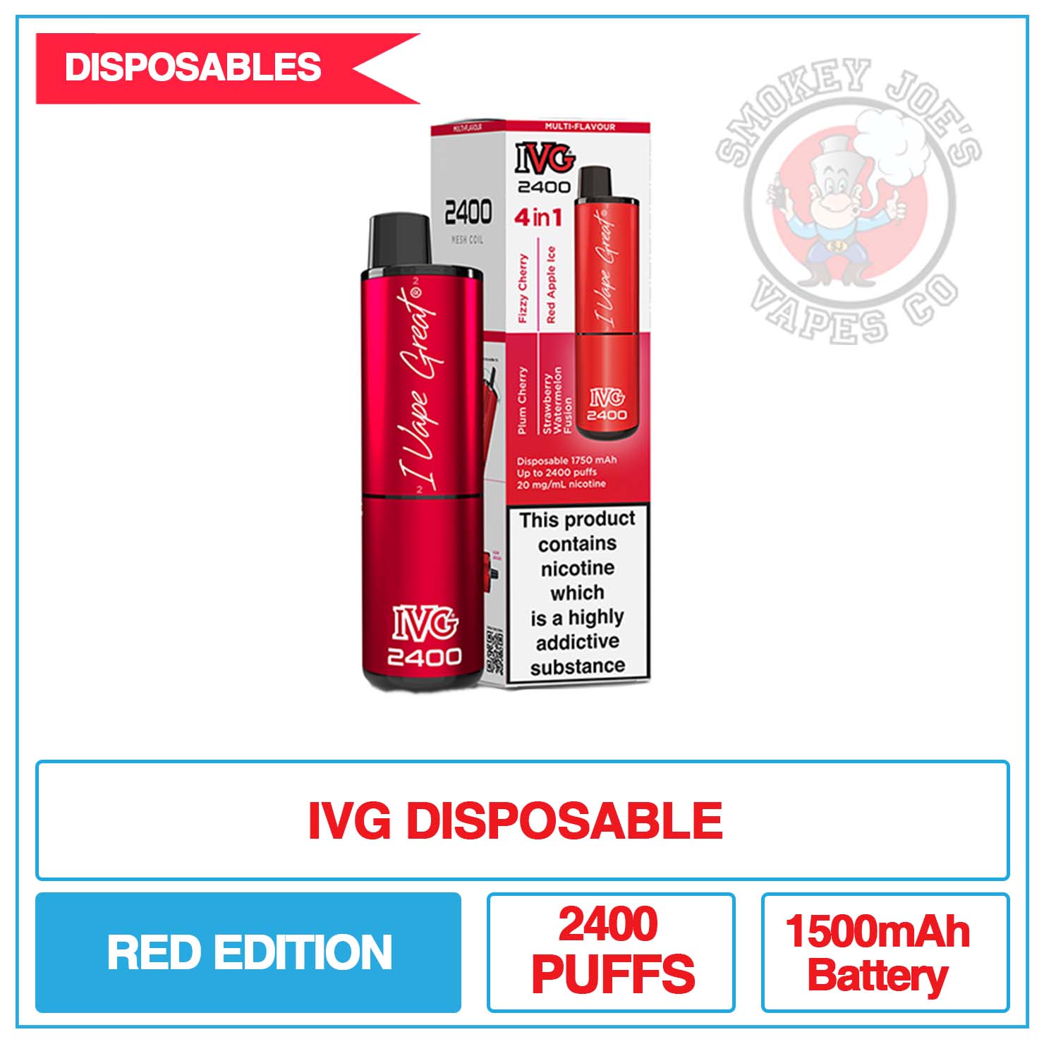 IVG Nic Salts & Eliquids | Smokey Joes Vapes Co